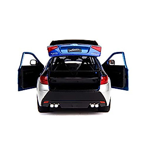 Jada Toys Rubber Tires 1:24 Fast & Furious - Brian's Subaru Impreza WRX STI, Blue (99514)
