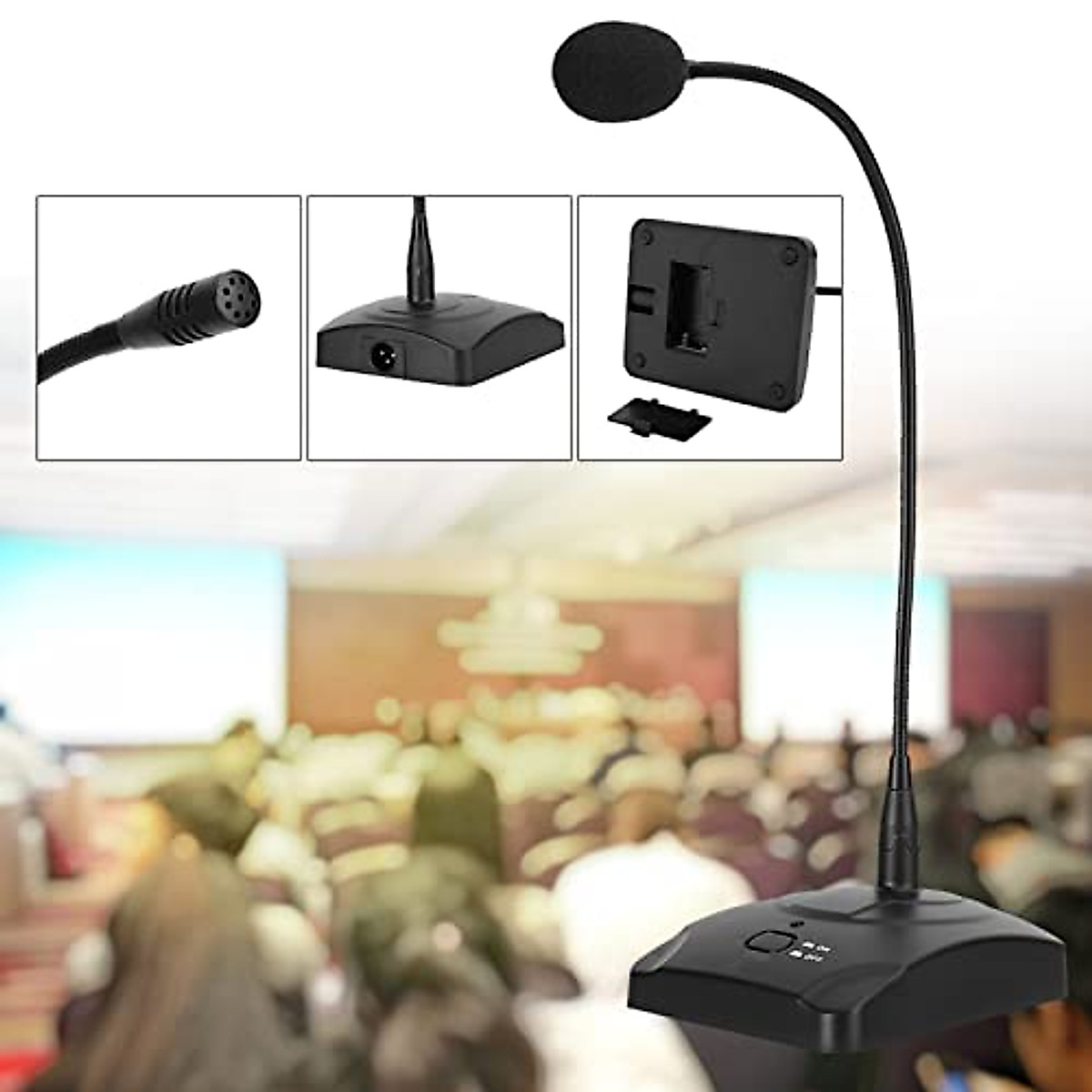 KUIDAMOS Conference Microphone, Plastic SF-38 Microphone for Rallies