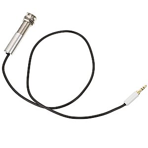 Guitar Pickup Cable Piezo Cable Endpin Output Jack Guitar Adapter Stereo Instrument Cable 600mm (Black)