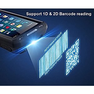 RUGLINE 2024 Android Barcode Scanner, Android13 PDA, 4GB+64GB Barcode Scanner with Keypad, Equip with Honeywell N6703 1D 2D QR Code Scanner, IP66 Inventory Scanner with Software for Warehouse