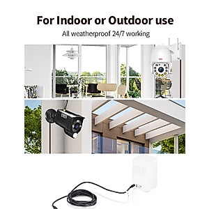 Tonton Power Extension Cable 33ft 10M 2.1mm x 5.5mm Compatible with 12V DC Adapter Cord for CCTV Security Camera IP Camera Standalone DVR