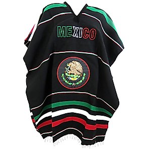 Ethnic Identity Mexican Poncho Black