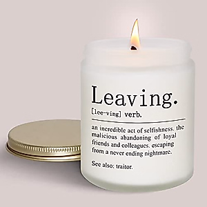 Funny Going Away Gift for Coworker, Leaving Office Gifts for Coworkers, Retired Goodbye Gifts Farewell Gifts New Job Gifts Retirement Gifts for Women Men Work Bestie Boss, Scented Candles