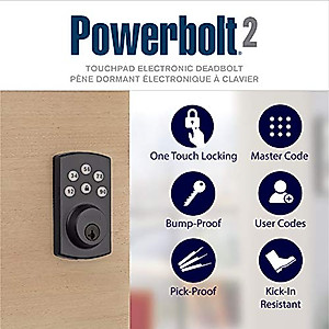 Weiser Ged1460x15 Satin Nickel Keypad Lock with SmartKey Re-Key Technology