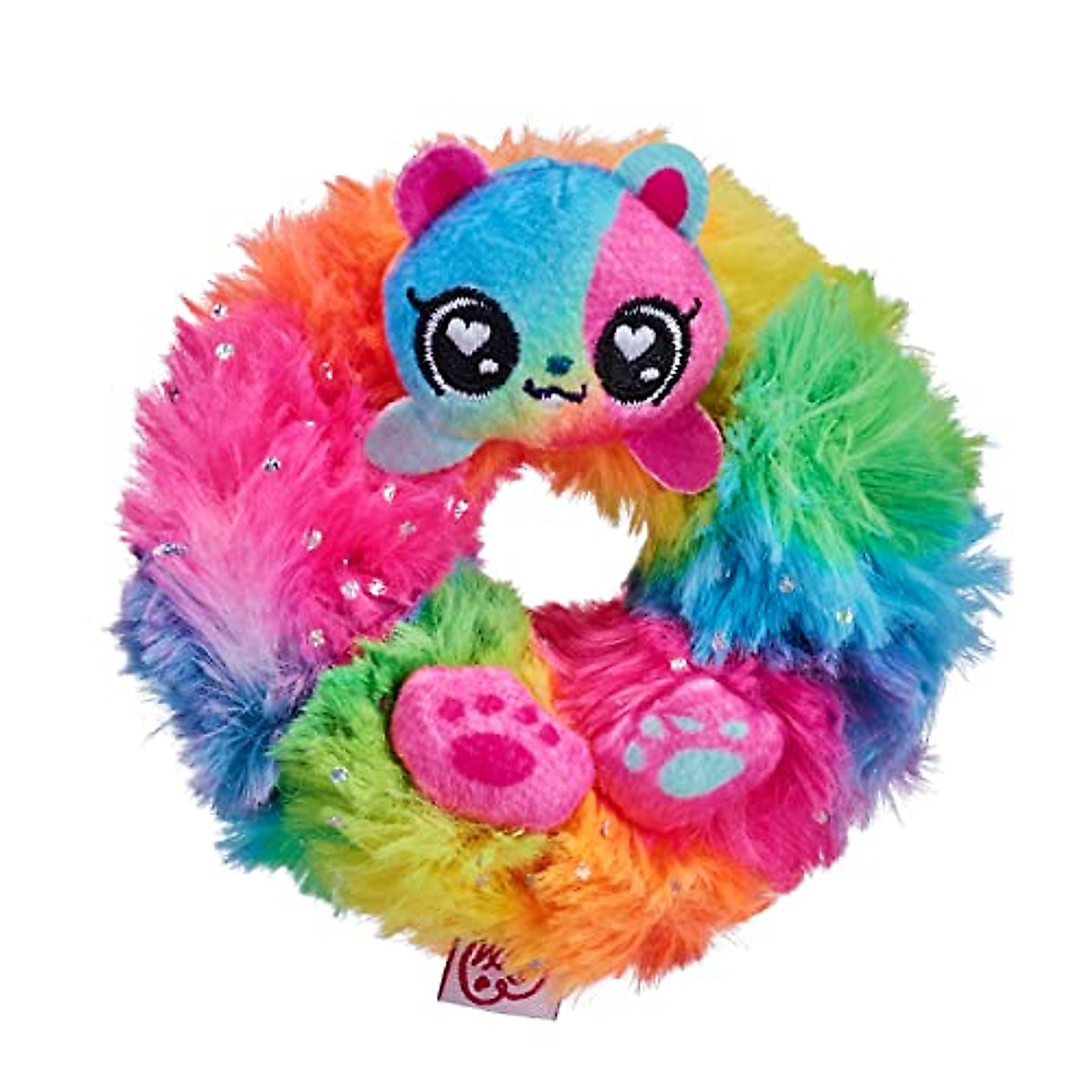SCRUNCHMIEZ 96553 Seven Pack, Exclusive Magically transforms from Hair Scrunchie to Cute Plush Friend as Well as Backpack Clip. So Many Characters to Collect & wear
