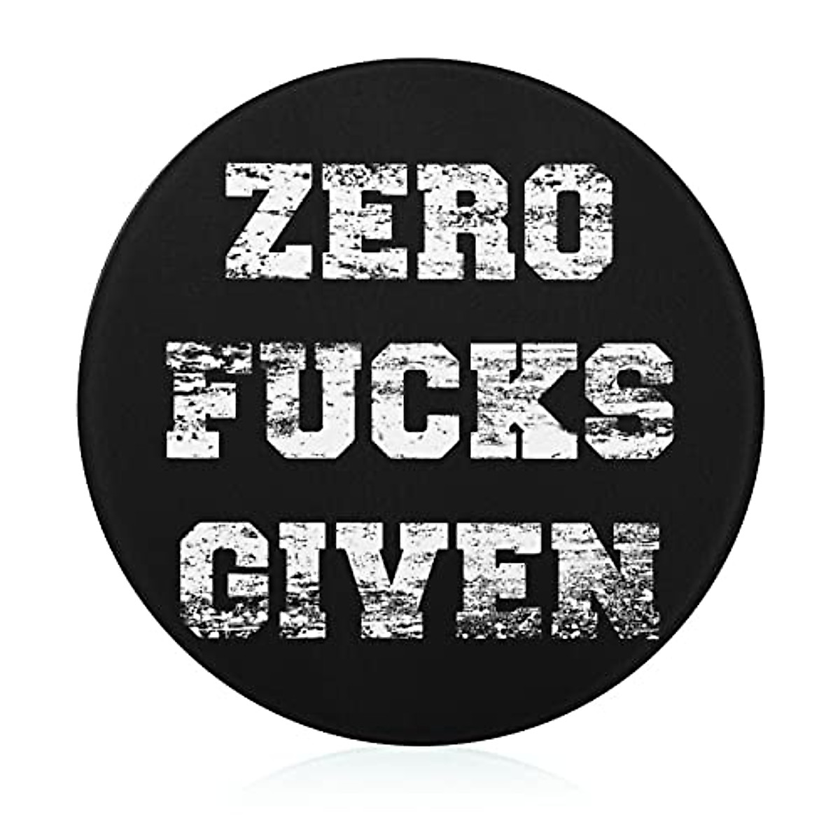 Zero Fucks Given Glass Cutting Board Round Kitchen Decorative Chopping Blocks Mats Food Tray for Men Women