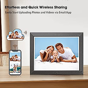 NETHGROW 16.2 inch Large WiFi Digital Photo Frame - Digital Picture Frame Wall Mountable, 32GB Touch Screen Motion Sensor Auto Rotate, Send Photos via Email/App Instantly, Unlimited Cloud Storage