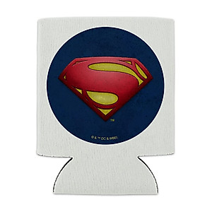 The Flash Supergirl Logo Can Cooler - Drink Sleeve Hugger Collapsible Insulator - Beverage Insulated Holder