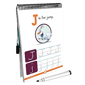 Disney Learning Frozen 2 Trace With Me Letters Tracing Books for Kids Ages 3-5, Preschool Upper- and Lowercase Letter Tracing Wipe Clean Workbook, Dry Erase Handwriting Practice Book for Kids, Pre K +