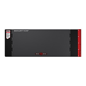 Real Avid Universal Smart Mat - 43x16”, Large Gun Cleaning Mat With Integrated Red Parts Tray, Gun Oil Resistant, Non-Slip, Padded Cleaning Mat, Great Rifle Cleaning Mat for Gun Cleaning Kits,charcoal