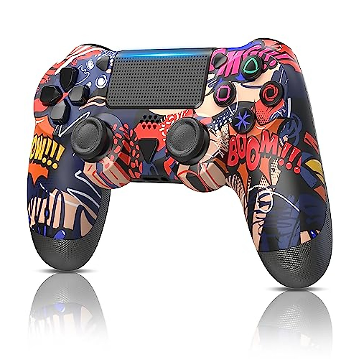 CBYLWK Wireless Controller Compatible with PS4/Slim/Pro with Dual Vibration/6-Axis Motion Sensor/Audio Function 1000mAh Battery/Collector's Controller