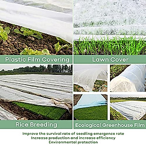 Garden Netting Insect Pest Barrier Bird Netting for Garden Protection 5*50ft Reusable Floating Row Cover for Vegetables Fruit Plant Covers Freeze Protection