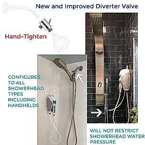 ToothShower Complete Oral Care Solution: ToothShower - 3-in-1 Toothbrush, Gum Massager, and Water Flossing Tip for Ultimate Dental Hygiene and Freshness