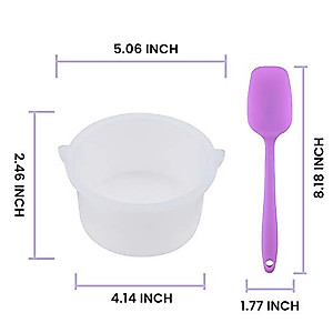 Delanie 2Pcs Silicone Wax Warmer Liner for Hair Removal, Replacement Silicone Wax Pot Wax Bowl, 500ml, 16.9 Oz