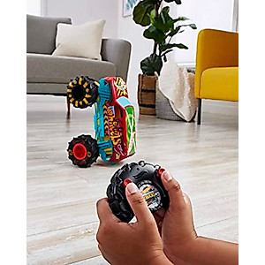 Hot Wheels Rc Monster Trucks Hw Demo Derby in 1:15 Scale, Remote-Control Toy Truck with Terrain Action Tires