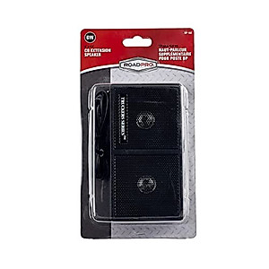 RoadPro RP-160 6 Watt Visor Mount Twin CB Extension Speaker, Black, 3 Inch x 5-1/2 Inch