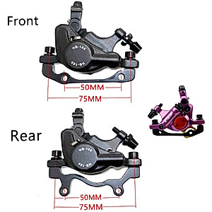 SONAU 1 Pair Front & Rear HB100 MTB Bike Hydraulic Disc Brake Calipers Road Bicycle Line Pulling Brake Clamp