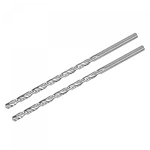 uxcell HSS(High Speed Steel) Extra Long Twist Drill Bits, 9mm Drill Diameter 250mm Length for Hardened Metal Woodwork Plastic Aluminum Alloy 2 Pcs