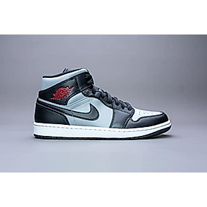 Nike Men's Air Jordan 1 Mid Sneaker, Armory Navy/White/Black, 8