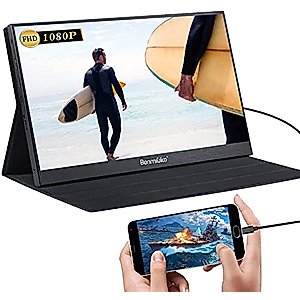 Benmiuko Portable Gaming Monitor 13.3" Type-C 1080P Computer Monitor with IPS Eye Care Screen, Game Monitor with HDMI for Laptop PC PS4 Xbox Phone, Xbox Switch, Office Work