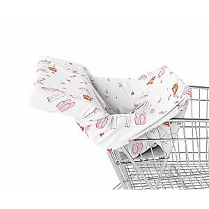 YayaTete Llamas Stretchy Multi Use Cover Car Seat Canopy Nursing Breastfeeding Cover Up Shopping Grocery Cart High Chair Covering Baby Girl Llama and Alpaca Nursery Decor, black, white, one size