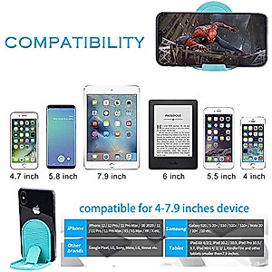 Cell Phone Stand, 6pack Portable Foldable Desktop Cell Phone Holder Adjustable Universal Multi-Angle Cradle for Desk Tablet iPad Mini iPhone X/8/7 Plus/7/6s/6 Samsung Galaxy, Black, White, Blue