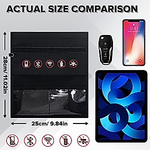 Faraday Bag Car Key Fob Protector,Signal Blocking Bag Mobile Phone Anti-Radiation Pouch Signal Shielding Bag Faraday Cage Car Accessories