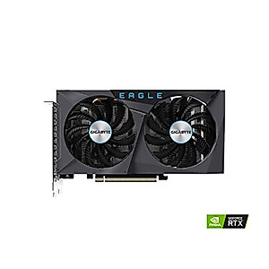 GIGABYTE GeForce RTX 3050 Eagle OC 8G Graphics Card, 2X WINDFORCE Fans, 8GB 128-bit GDDR6, GV-N3050EAGLE OC-8GD Video Card