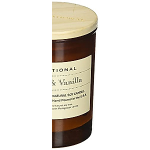 Scentsational Apothecary-Tobacco & Vanilla Candle, Medium, Amber, 11 Ounce