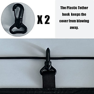 UCEDER 420D Waterproof Oxford Cloth Seal Cockpit Cover, Kayak Cockpit Drape Cover with PVC Coating Maximum Protection for Your Ocean Cockpit(Large 60x29 inch)