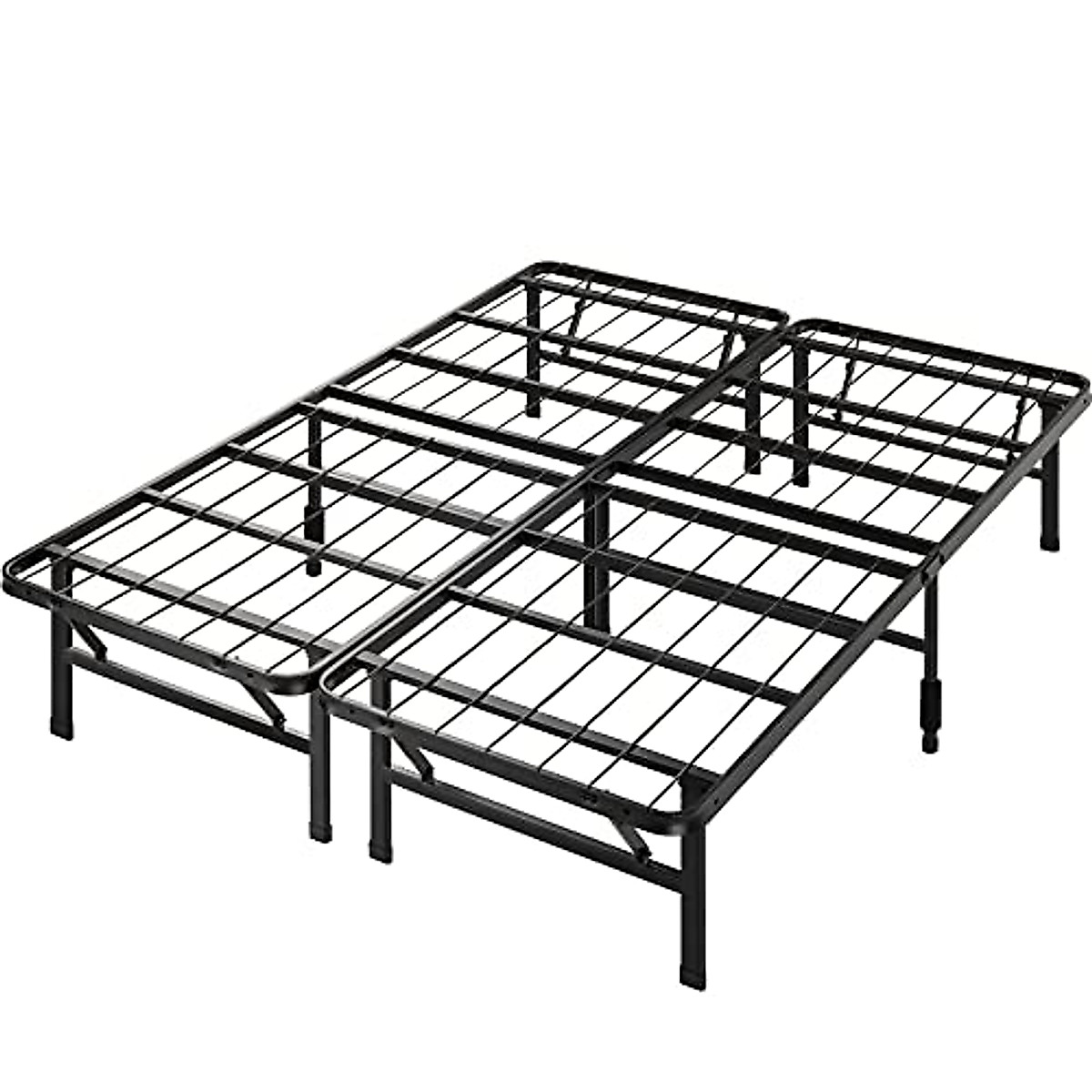 ZINUS SmartBase Tool-Free Assembly Mattress Foundation / 14 Inch Metal Platform Bed Frame / No Box Spring Needed / Sturdy Steel / Underbed Storage, Queen