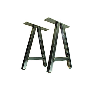 Metal Table Legs - A Frame Style - Distressed Steel Finish