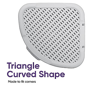 Plastic Corner Laundry Hamper with Lid, Curved Designed Laundry Basket, 2 Pack White Smoke Cloths Hamper Organizer with Cut-out Handles for Laundry Room Bedroom Bathroom, Wicker Design, 50 Liter