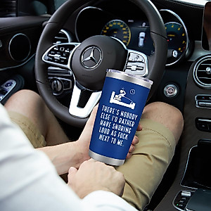 LEIOH Funny Christmas Gifts for Men,Women - Valentines Day Gifts for Him,Her - Funny Birthday Gifts for Husband,Wife,Boyfriend,Girlfriend,Gifts for Him,Her - Blue Stainless Steel Tumbler 20oz