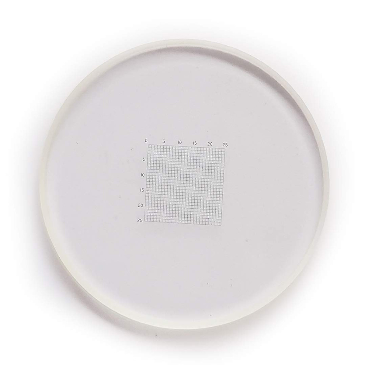 0.2 mm Net Shaped Microscope Eyepiece Micrometer net Shaped Eyepiece Ruler Slides Measuring Microscope Micrometer Calibration for Microscope Stage Eyepiece Objective Lens Diameter 19mm