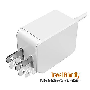 Galvanox Rapid Charger for All Google Pixel Models | Wall Plug Travel Adapter with Folding Prongs | Built in USB-C Cable for Pixel 2,3,3a,4,4XL,4a, 5G,5/5a/6/6a/7/7 Pro (PD 18W Output)
