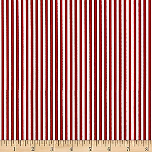 Riley Blake Stripe 1/8 Inch Color Red, Fabric by the Yard