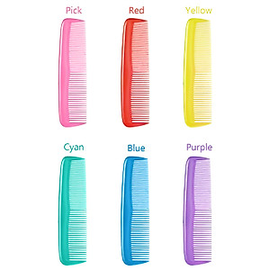 48 Pieces Colorful hair combs Set, for Women and Men, Colorful Coarse, Fine Dressing Comb (48 Pieces)