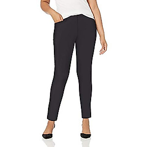 Amazon Essentials Women's Bi-Stretch Skinny Ankle Pant (Available in Plus Size), Black, 10
