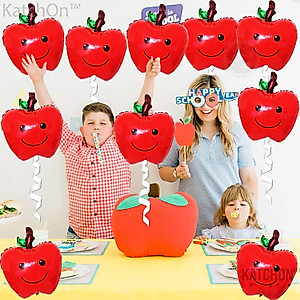 KatchOn, Apples Balloons for Back to School Decorations - 21 Inch, Pack of 10 | Back to School Balloons for Welcome Back to School Decorations | Back to School Supplies Apples Decorations Classroom