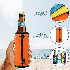 TAGVO Can Cooler Sleeves 3 Pack, Insulators Sleeves Standard Can Covers16 17 18 OZ, Beer Bottle Sleeves Coolers Holder, Non-slip Neoprene Can Coolier Sleeves