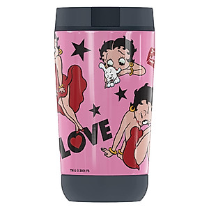 THERMOS Betty Boop Collage GUARDIAN COLLECTION Stainless Steel Travel Tumbler, Vacuum insulated & Double Wall, 12 oz.