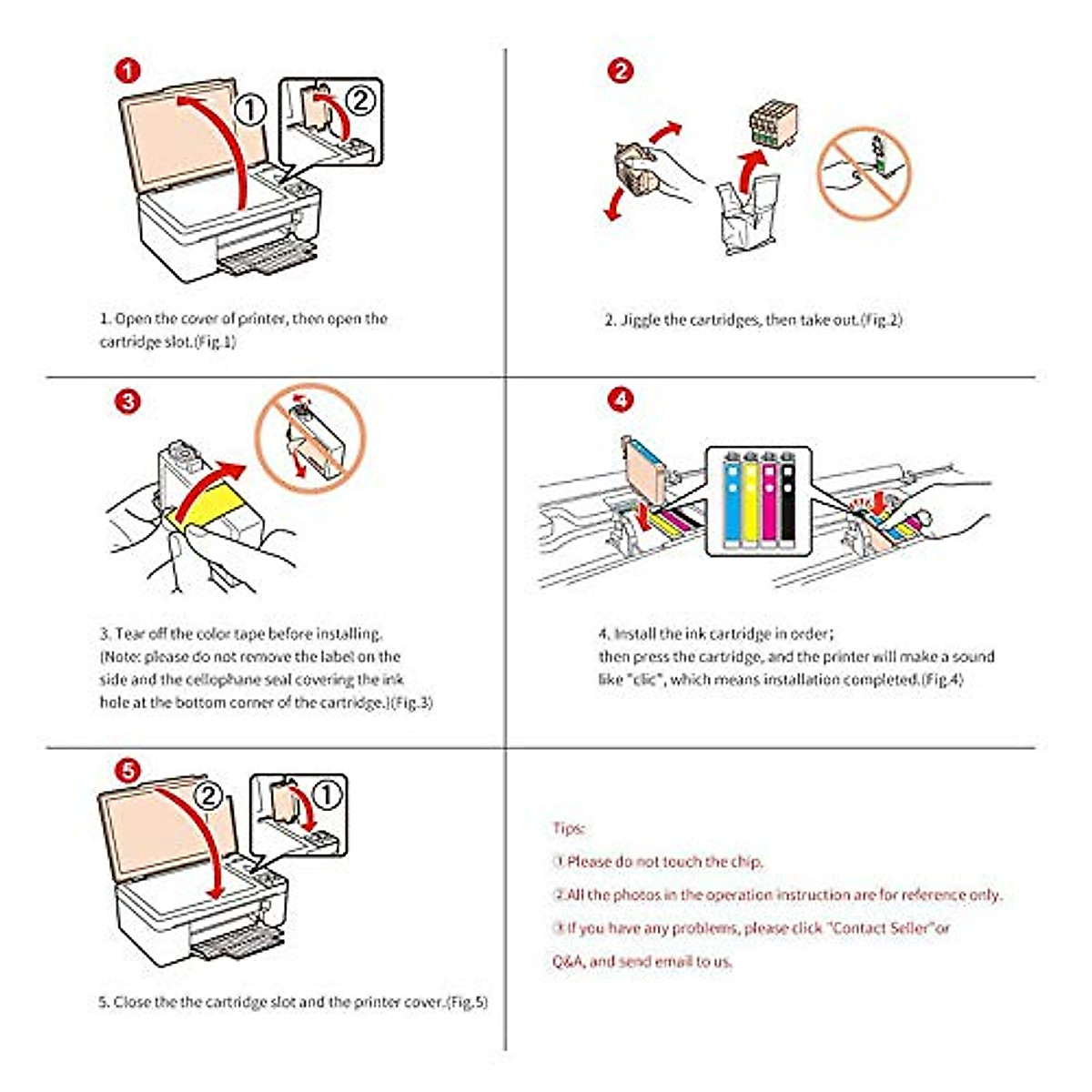 HGZ 8 Pack Compatible Ink Cartridge Black Replacement for Brother LC51 LC 51 LC-51 to use with DCP 130C 330C 540CN MFC 230C 3360C 5460CN IntelliFax 1360 (8 Black)