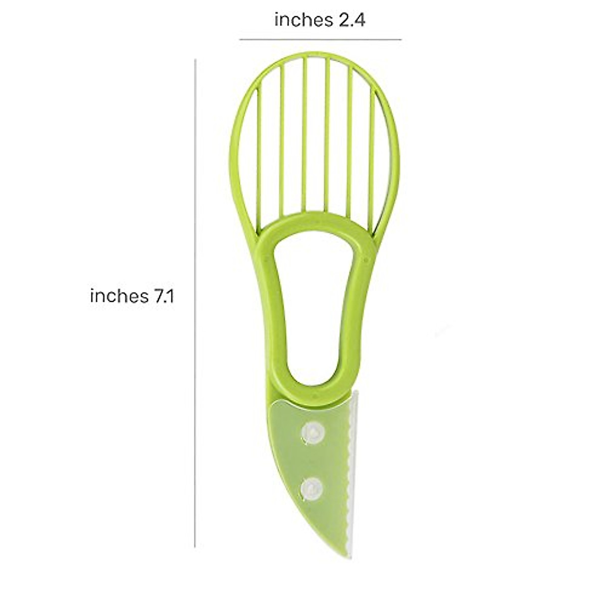 Mazor Store Avocado Keeper and Slicer/ 5 in 1 - Avocados Saver Pitter Set, Storage Container, Remove Pit Safety Knife Tool, Scoop Slice |Keep Fresh | Avo Savers and Holders | Avocado Cover