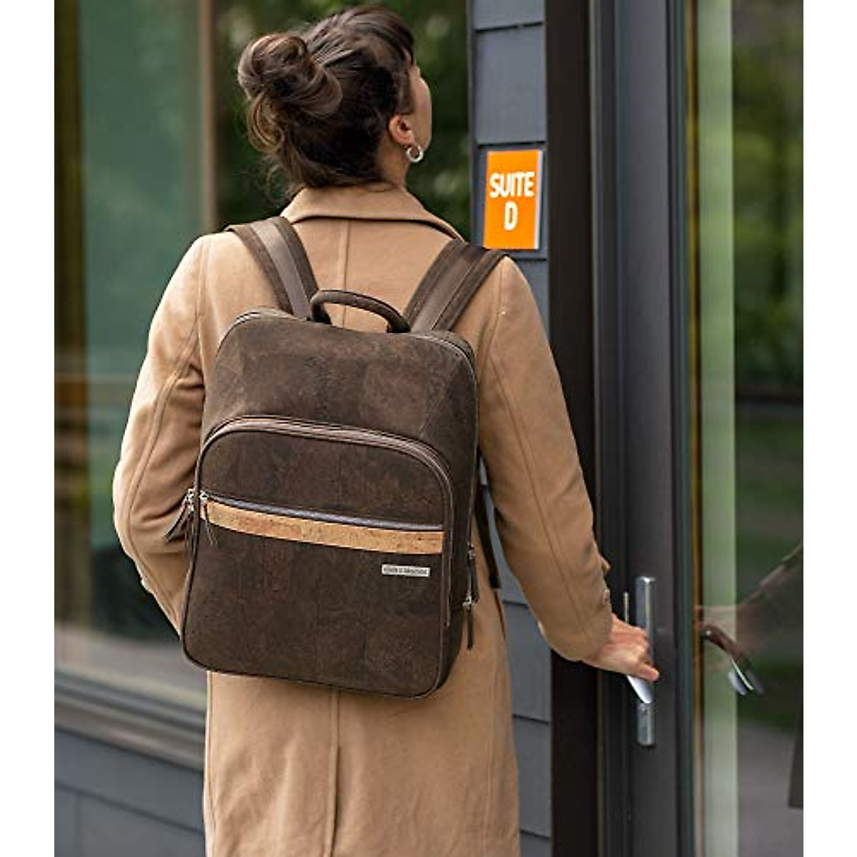 Clark & Mayfield Corbett 16 Laptop Backpack Eco-Friendly (Cocoa)