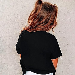 Little Children and Big Kids Rock Astronaut Cartoon Print Boys Girls Tops Short Sleeved T Shirts Top (White, 8-10 Years)