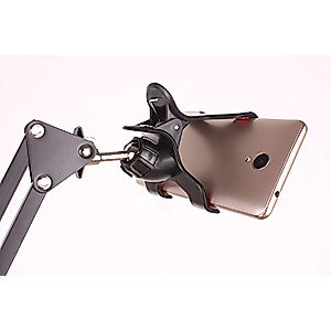 Acetaken 33'' Articulating Arm Phone Mount Stand for Baking Crafting Demo Videos / Live Streaming (Compatible with 4-6.5'' Screen Smartphone)