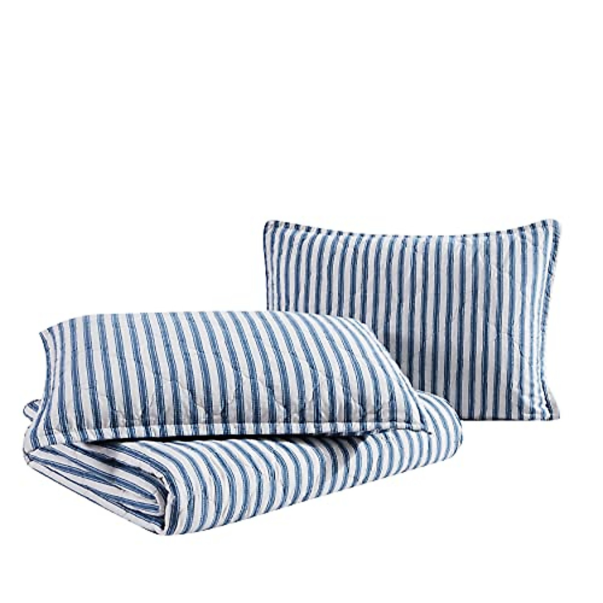 Stone Cottage - Queen Quilt Set, Super Soft Reversible Bedding with Matching Shams, Luxurious Room Essentials (Willow Way Indigo, Queen)