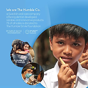 The Humble Co. Electric Toothbrush Replacement Heads 4pk – Sustainable BPA-Free Electric Toothbrush Heads Made from Bamboo, Bad Breath and Plaque Remover, Philips Sonicare Compatible (Charcoal)