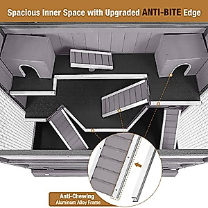 Guinea Pig Cage 3 Levels Ferret Cage, Small Animal Cage | Hamster Cage Rat House - Easy to Clean Leak Proof Tray (Grey, 3 Tiers)